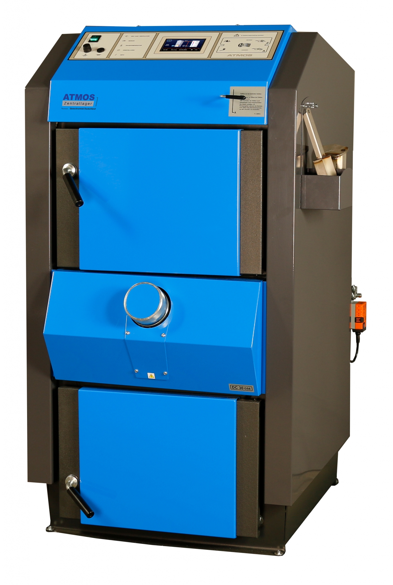 ATMOS Holzvergaser mit automatischer Zündung - ATMOS Zentrallager GmbH